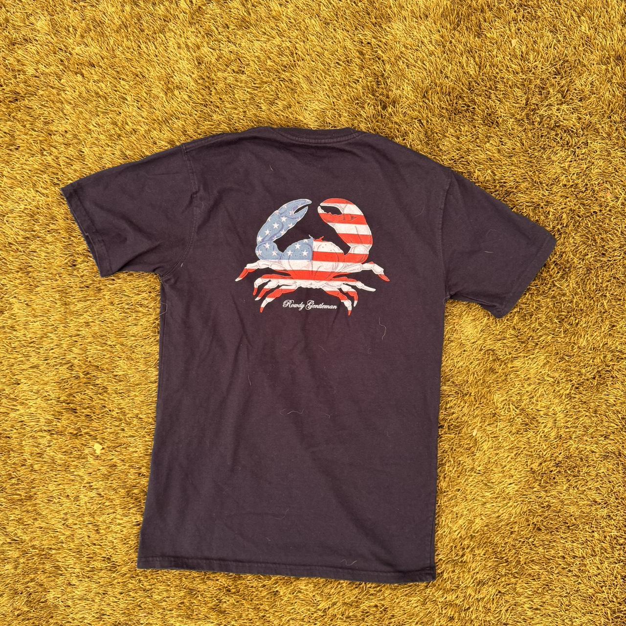 Rowdy Gentleman The Pocket Tee Navy Blue American Depop