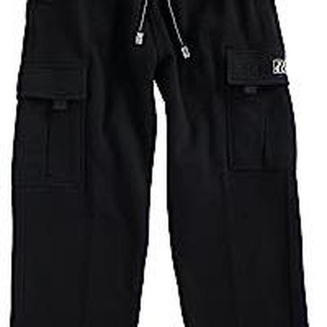 Black heavyweight pro club cargo sweats size xxl - Depop