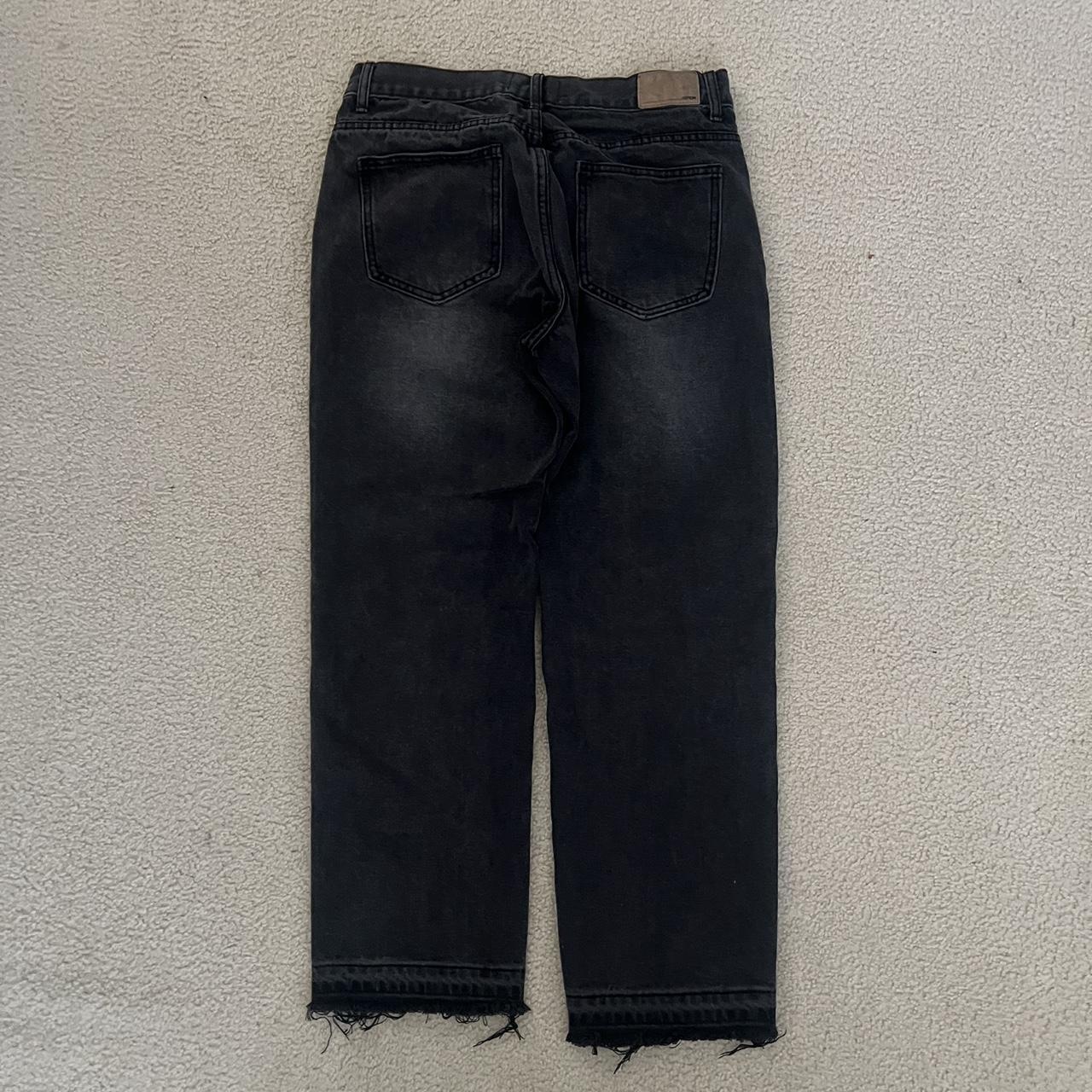 Korean Faded Straight Fit Jeans Waist: 32” Inseam:... - Depop