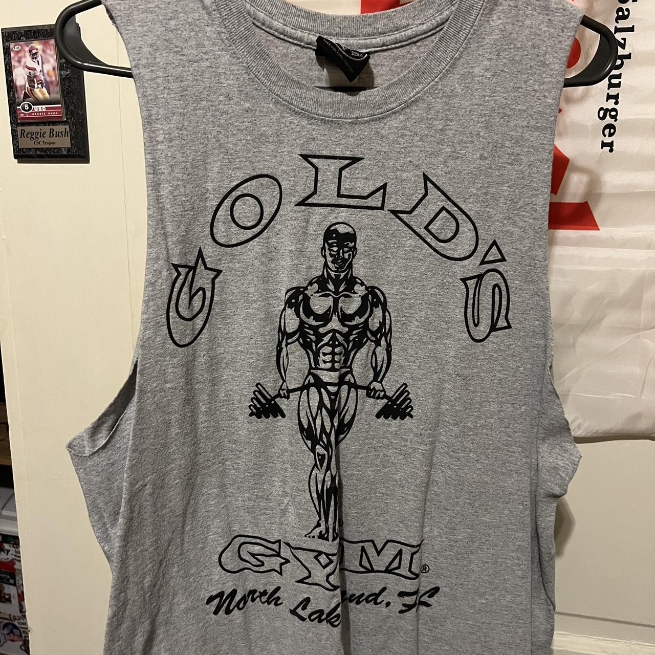 Vintage 90s golds gym cutoff Size large Great for... - Depop