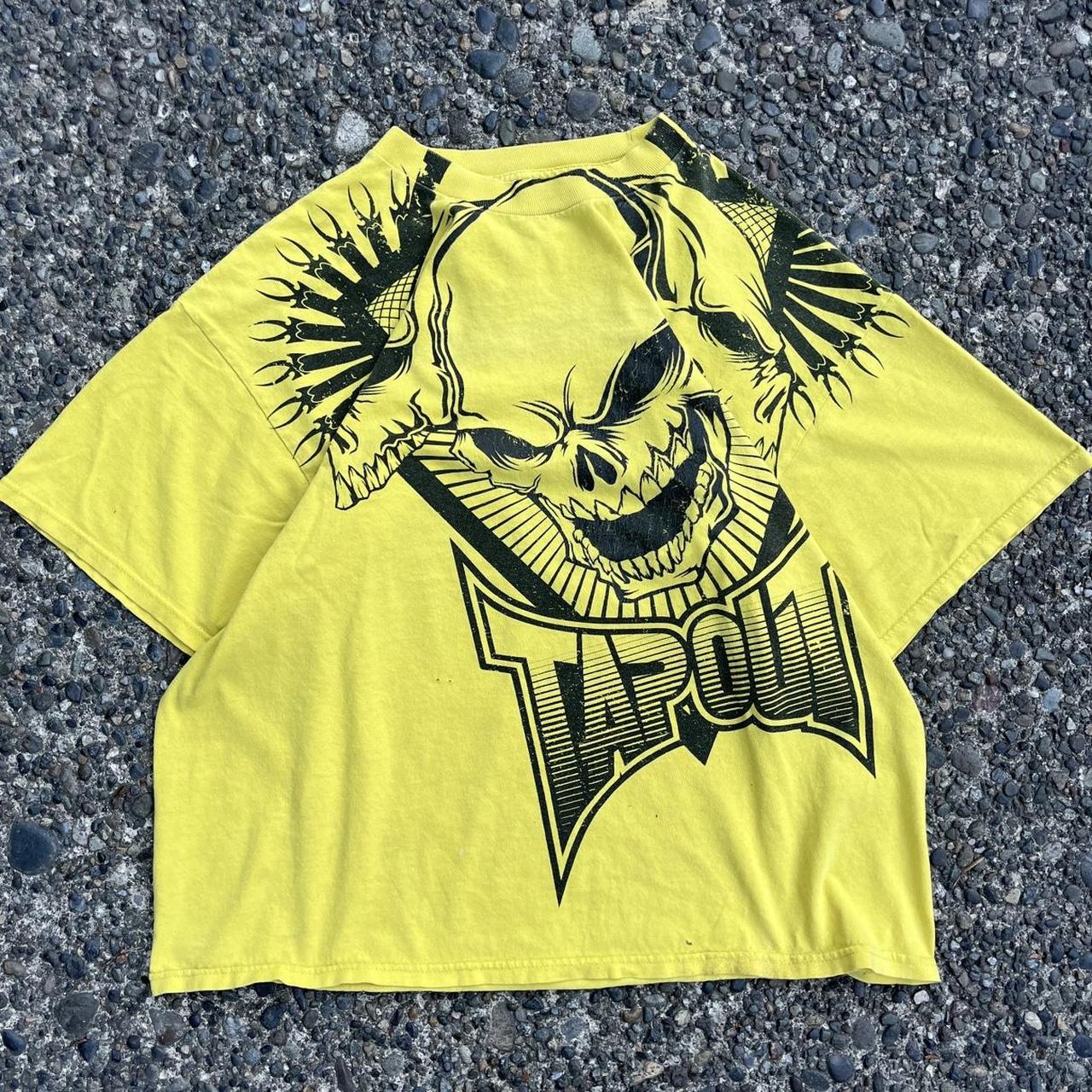Y2K Tapout Skull T-Shirt Cyber Jesse Pinkman Rave... - Depop
