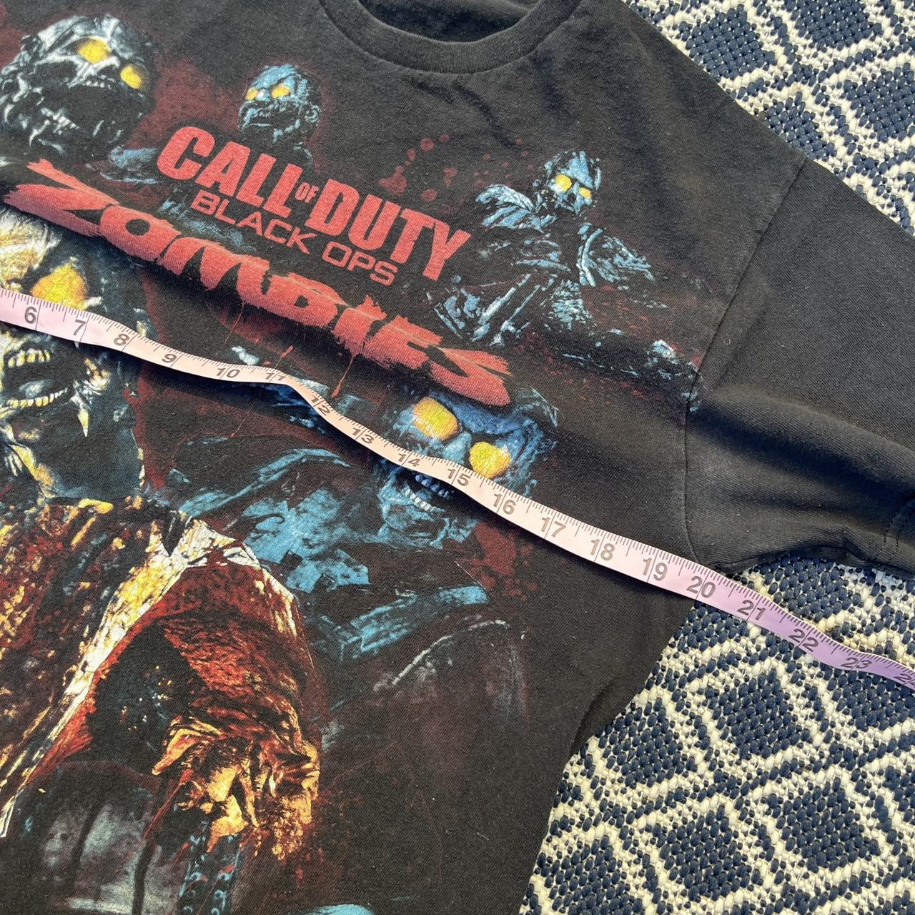Y2K Call Of Duty Zombies Video Game Promo T-Shirt... - Depop