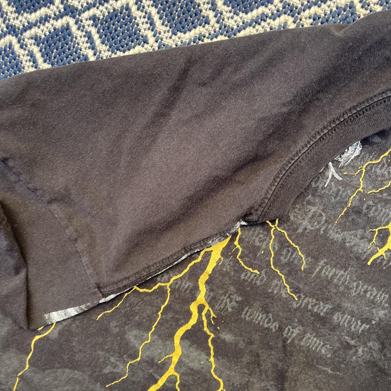 Crazy Y2K Dragon Lightning AOP T-Shirt grunge Tapout... - Depop