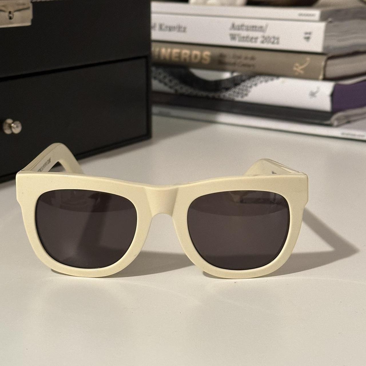 Retrosuperfuture Women's Cream Sunglasses | Depop