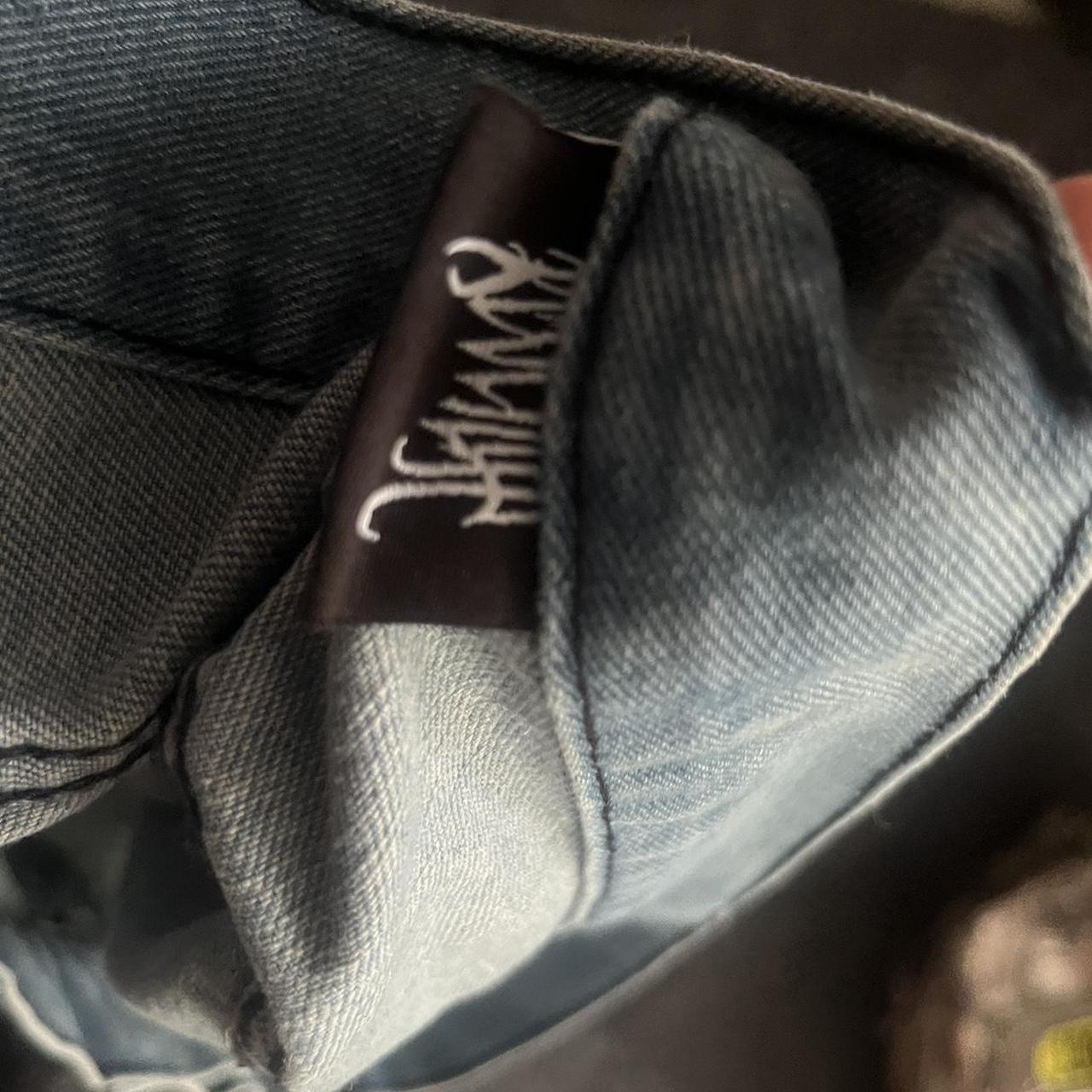 Revenge Embroidered Jeans (light blue wash)... - Depop