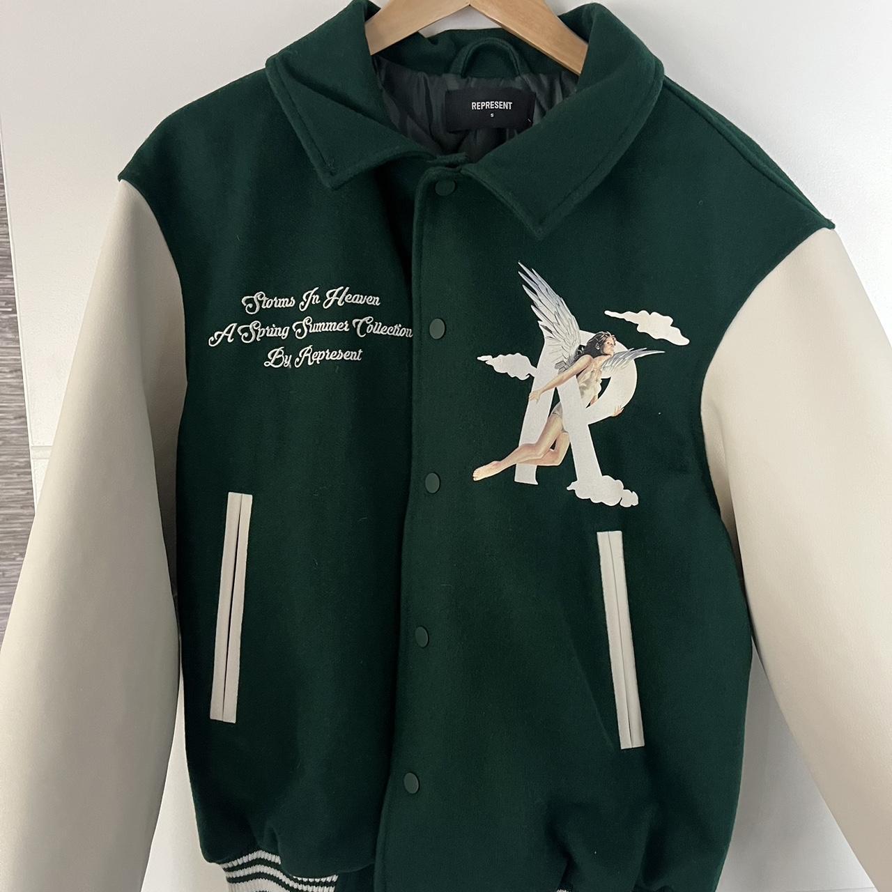 Represent jacket oversized size S Worn 2 Perfect... - Depop