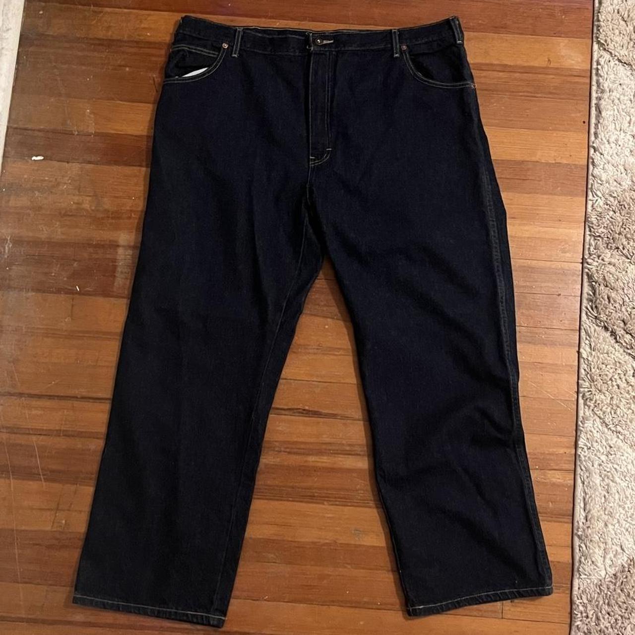 Size 42 Dark Blue Dickies Baggy Loose Straight Fit Depop