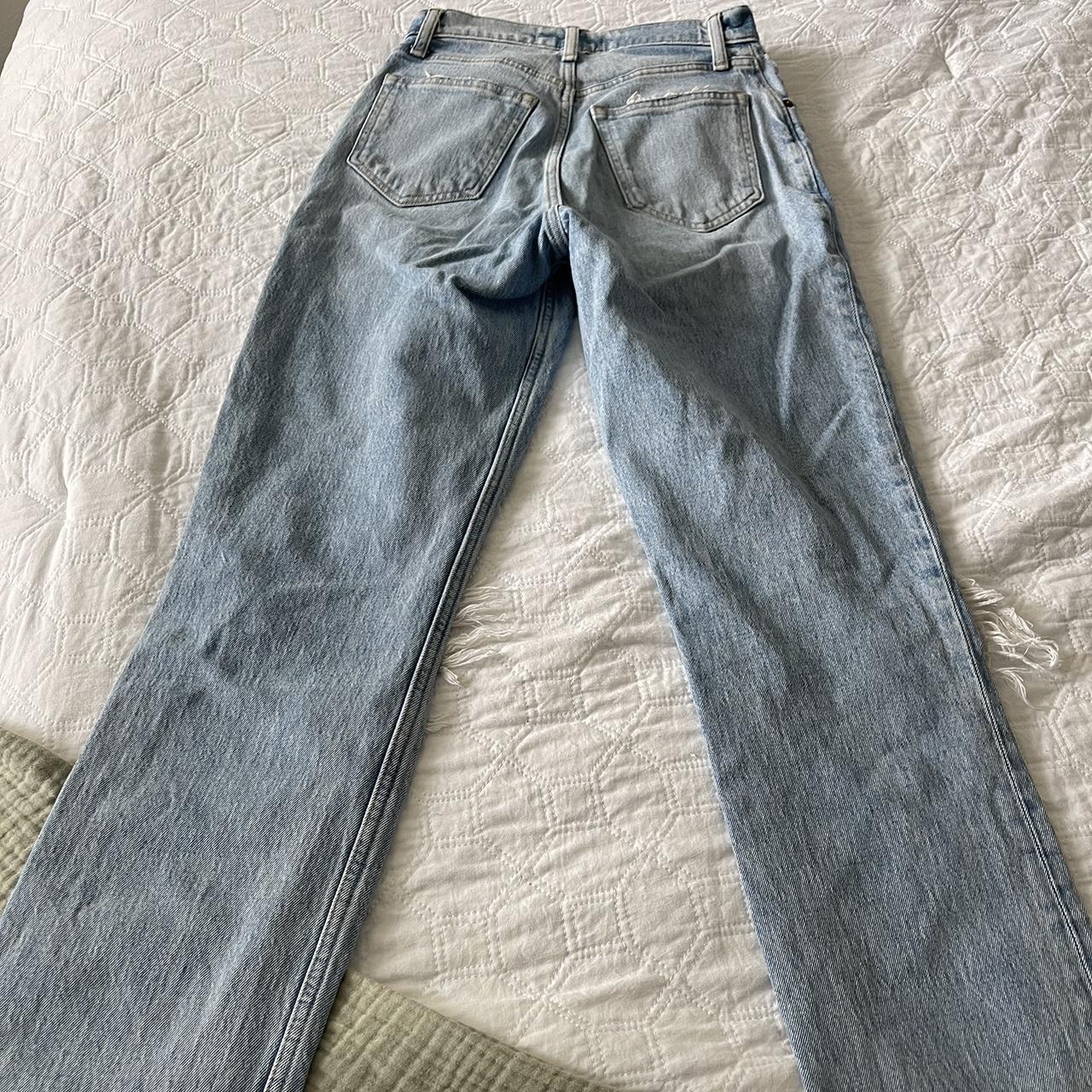 Abercrombie 90’s straight ultra high rise jeans... - Depop