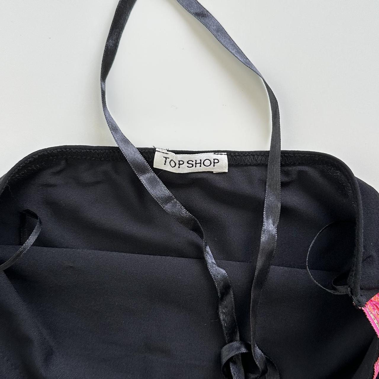 90s midi dress Old label Topshop black mini mesh... - Depop