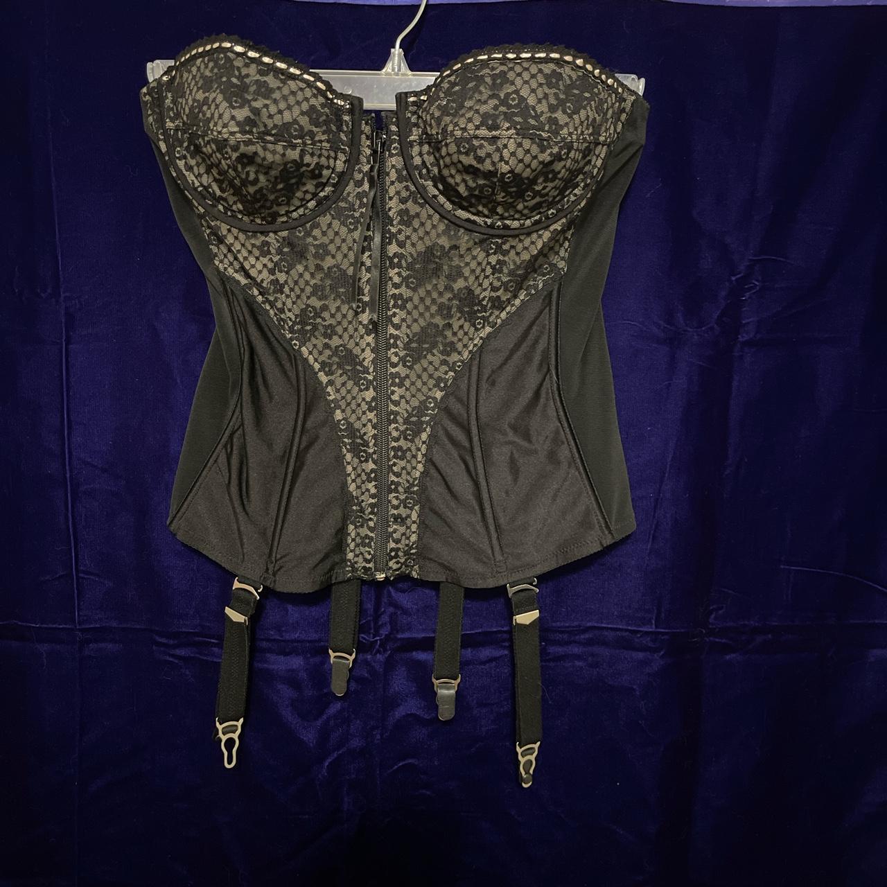 JCPenney adonna bustier size 38B zipper front with... - Depop