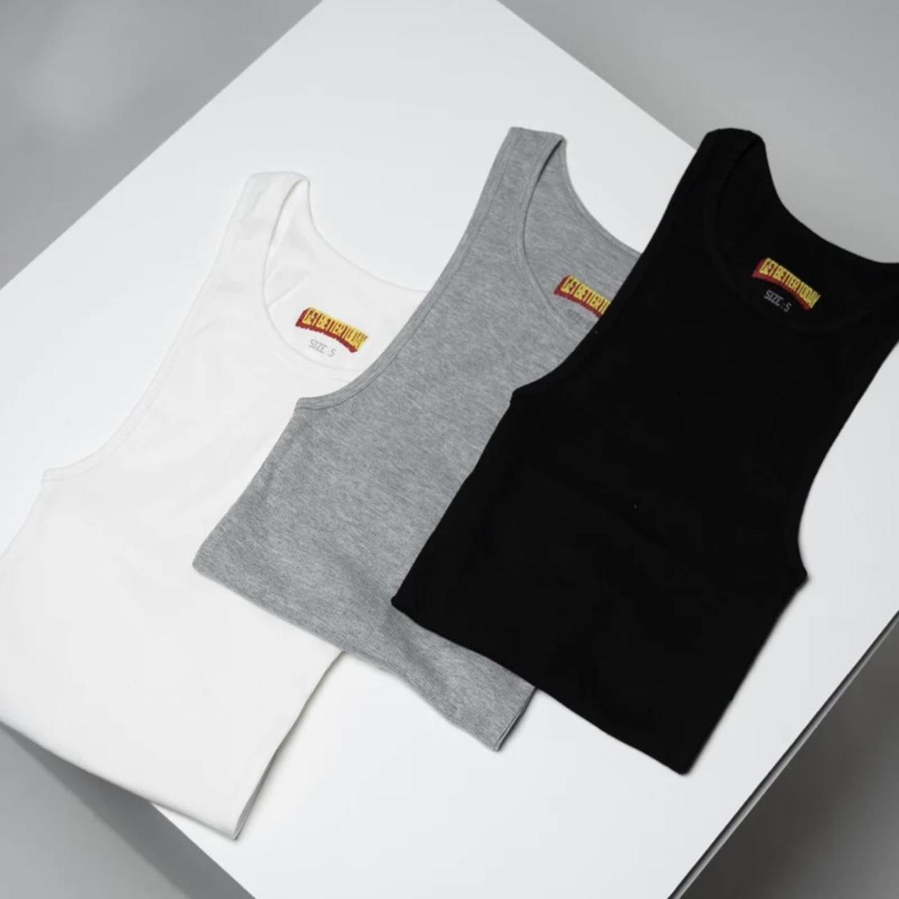 Gbt monochrome tank pack size M Retails $45 #gym... - Depop