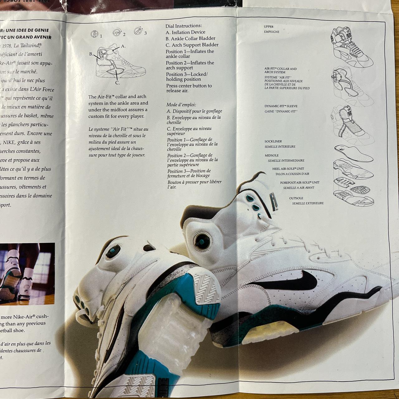 VINTAGE 1991 Nike Air Force Advertisement brochure!... - Depop