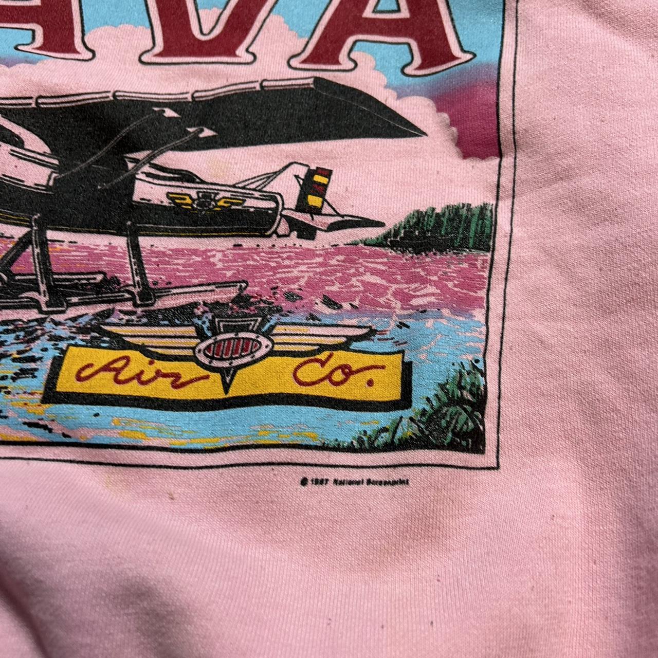 Vintage 90s Java lava Airplane sweatshirt... - Depop