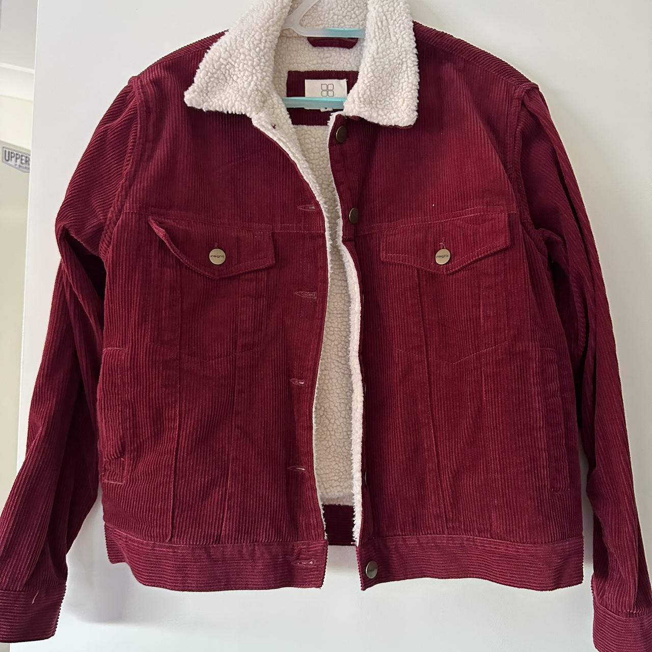 Insight - Corduroy Jacket, S, Red Worn few times,... - Depop