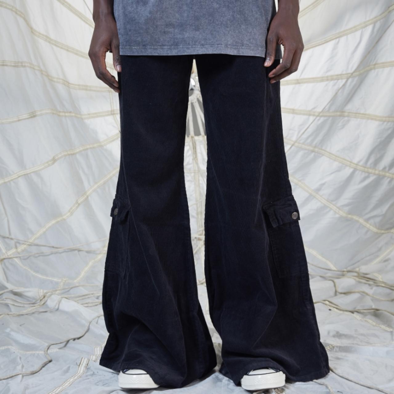 Criminal Damage Black Flared Corduroy Trousers New... - Depop