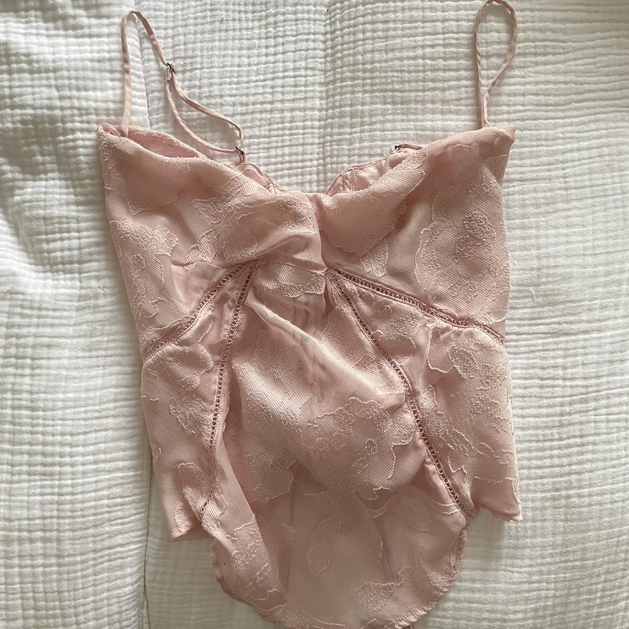 House Of Cb Pink Lace Corset Original Price £89 Depop