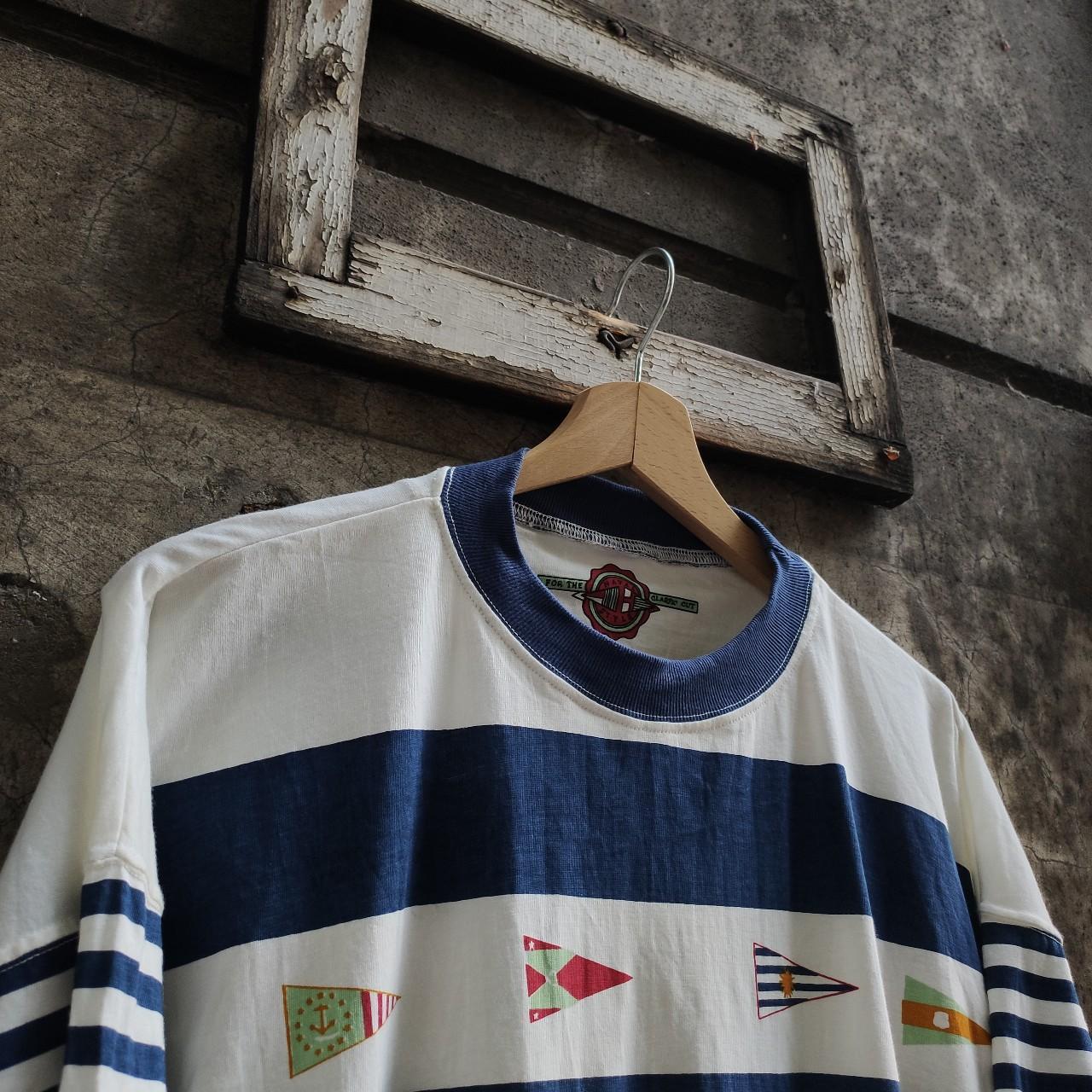 Vintage sailor tee. *** SIZE TAG MISSING. Fits L-XL... - Depop