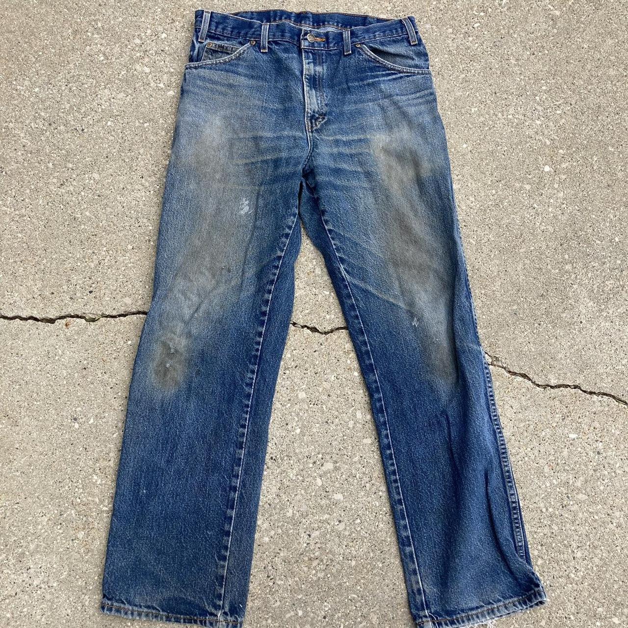 Beater Dickies work jeans I think it says size... - Depop