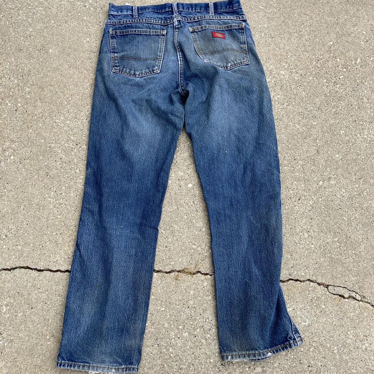 Beater Dickies work jeans I think it says size... - Depop