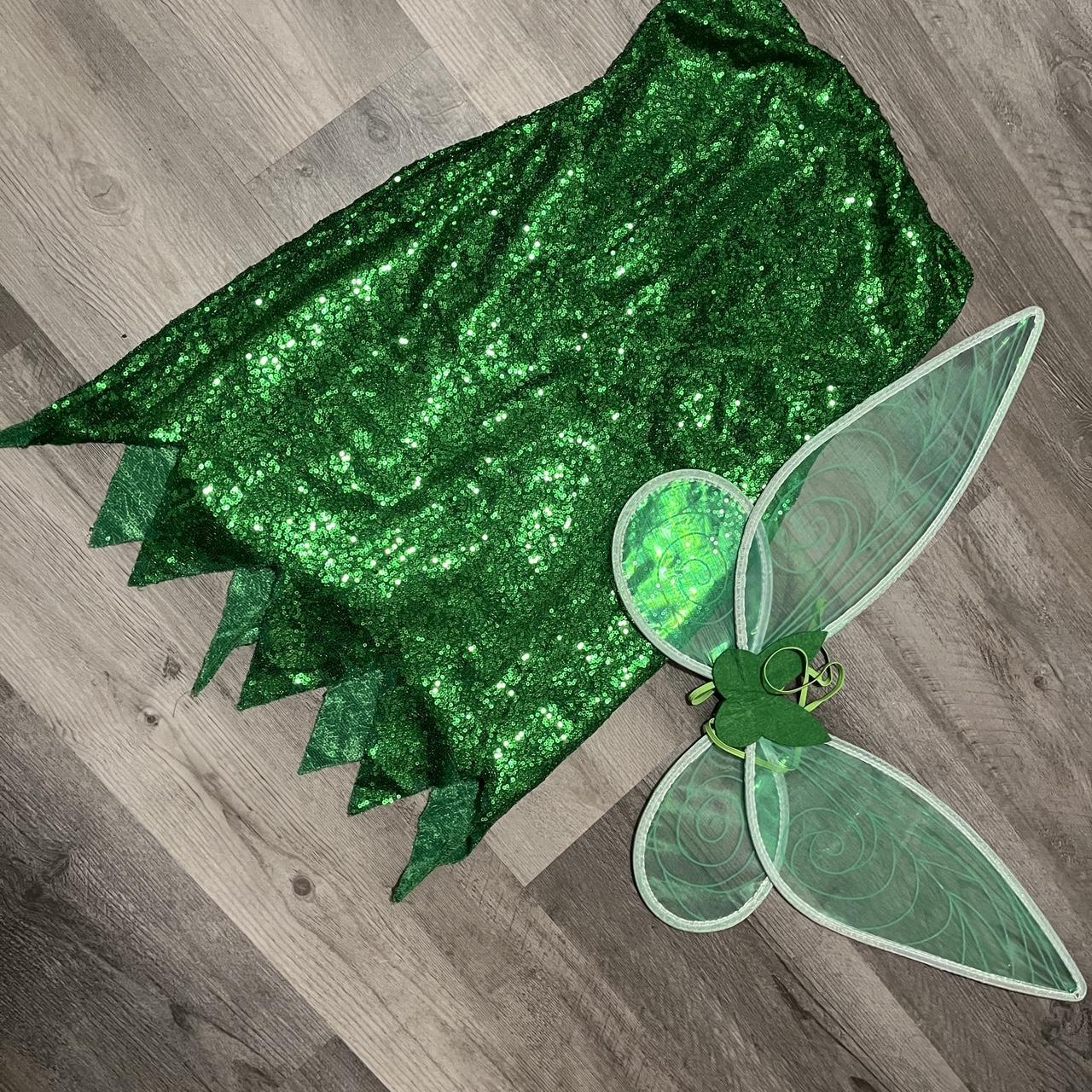 Tinker Bell Costume – Size Medium This sparkly green... | Depop