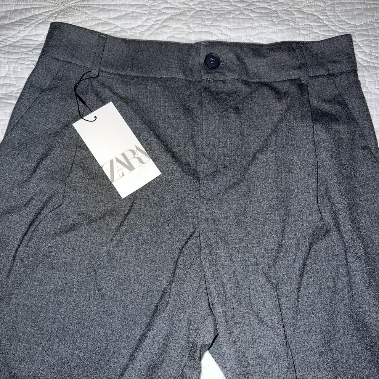 Zara Gray Slacks NWT lightweight Zara size 28 - Depop