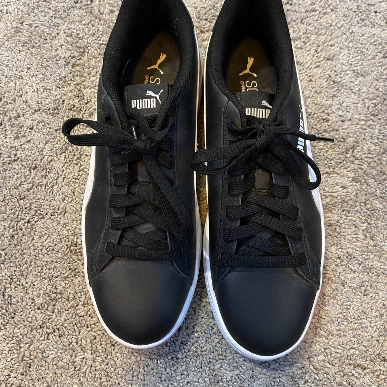 puma soft foam sneakers size 9.5 worn once - Depop