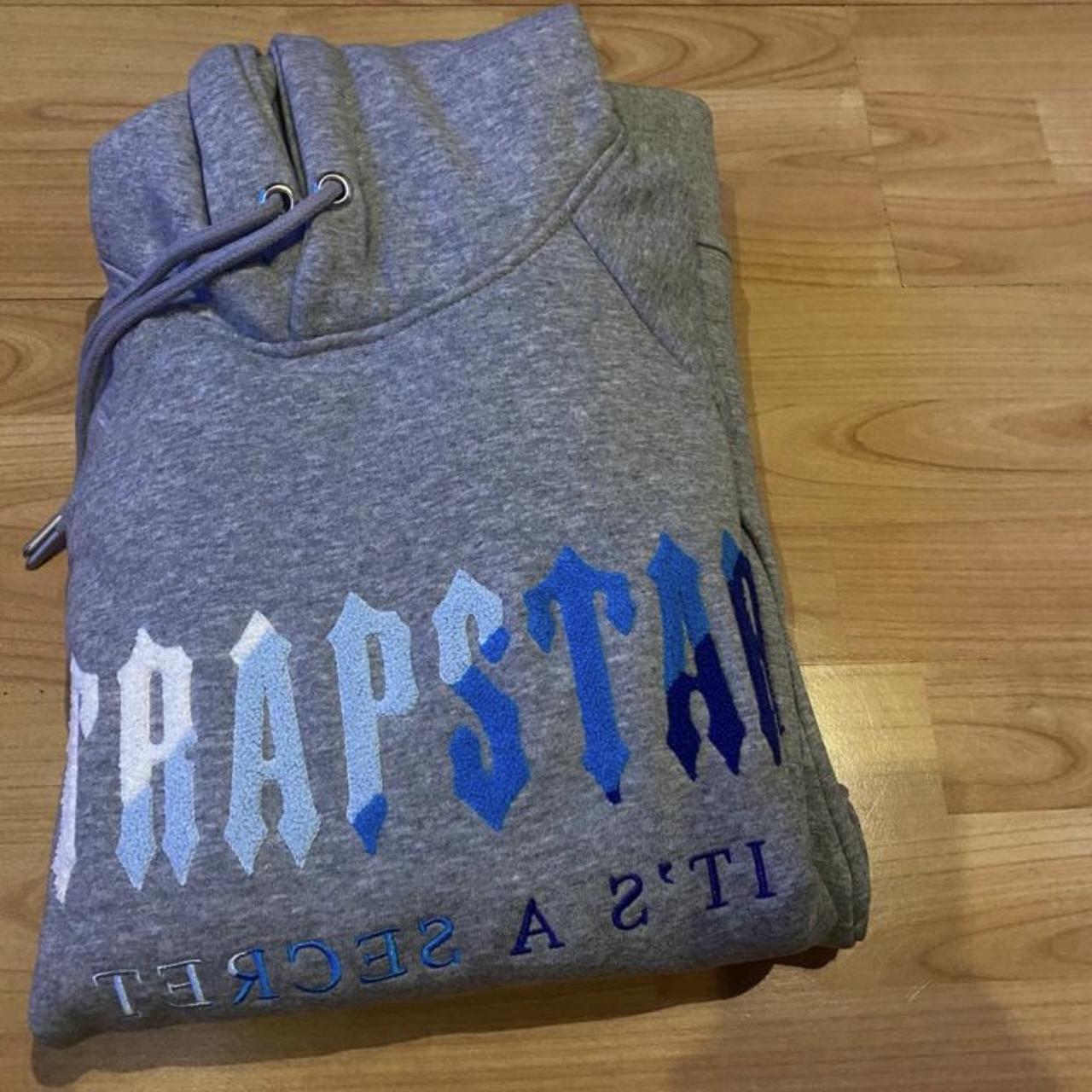 Trapstar Chenille Decoded Tracksuit - Grey Ice Small... - Depop