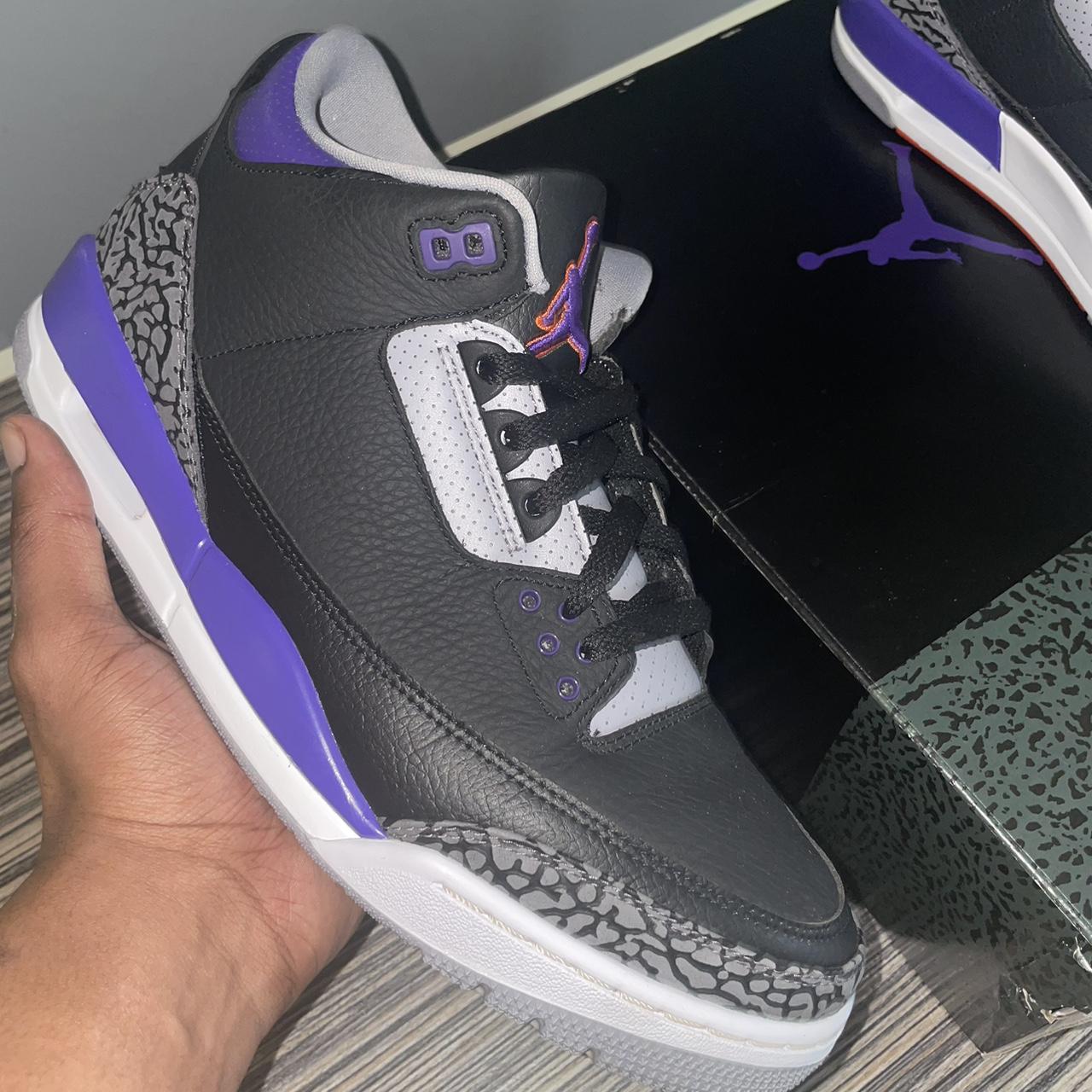 Jordan 3 Court Purple Size 10 Great condition | Depop