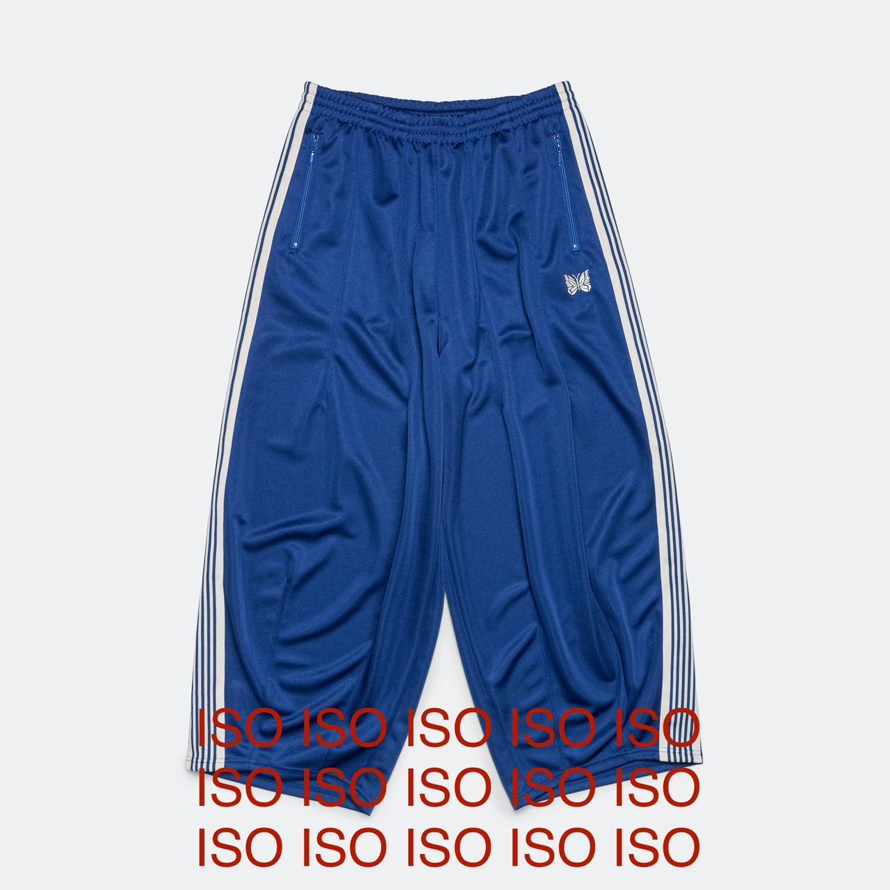 ISO blue/white needles HD track pants size M or L DO... - Depop