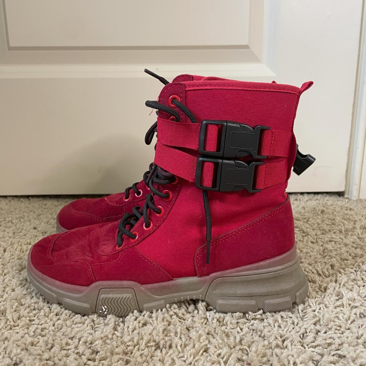 Red Boots from Shein. Used for Deku cosplay - My... - Depop