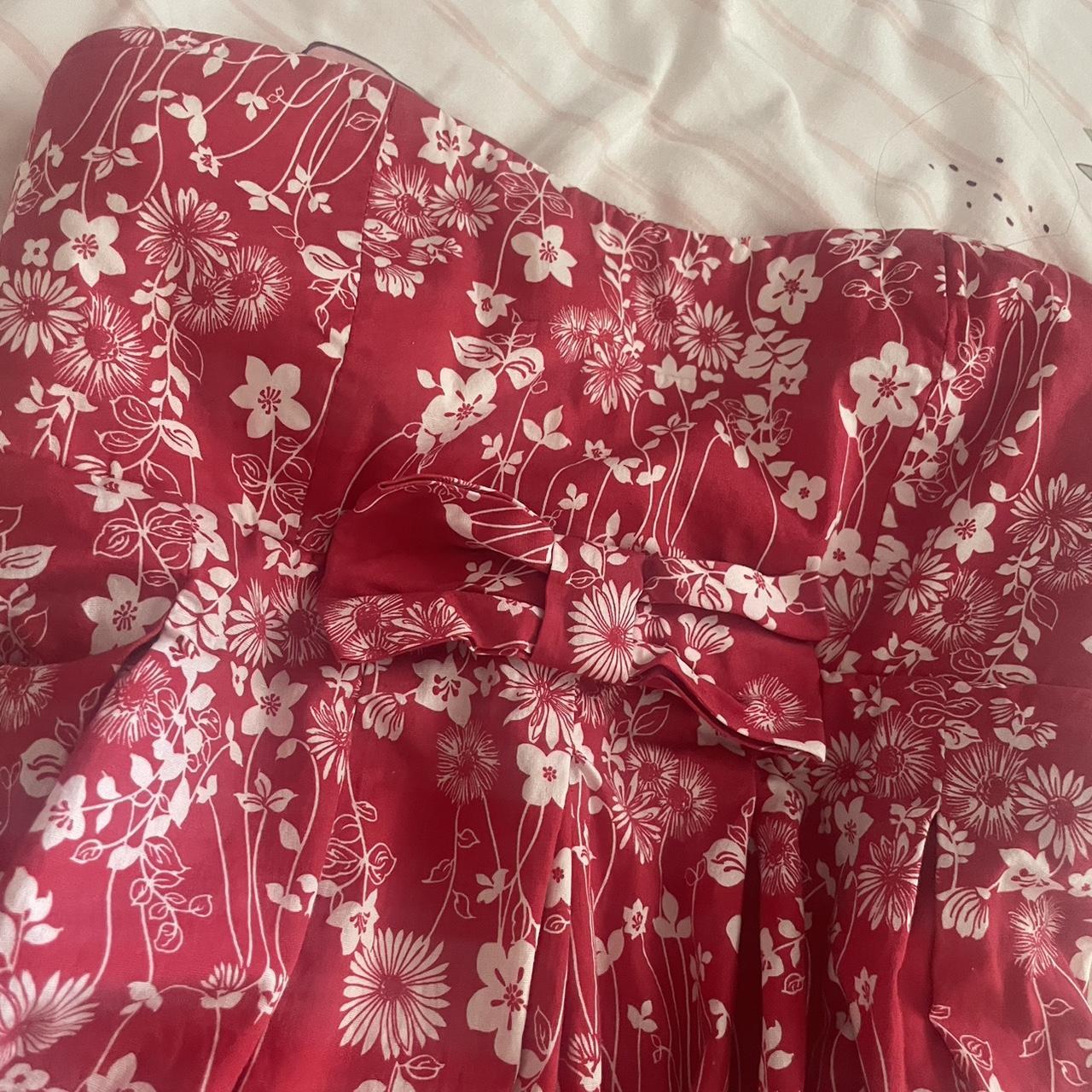 ♧︎ ruby rox vintage floral red dress ♧︎ size 7 and... - Depop