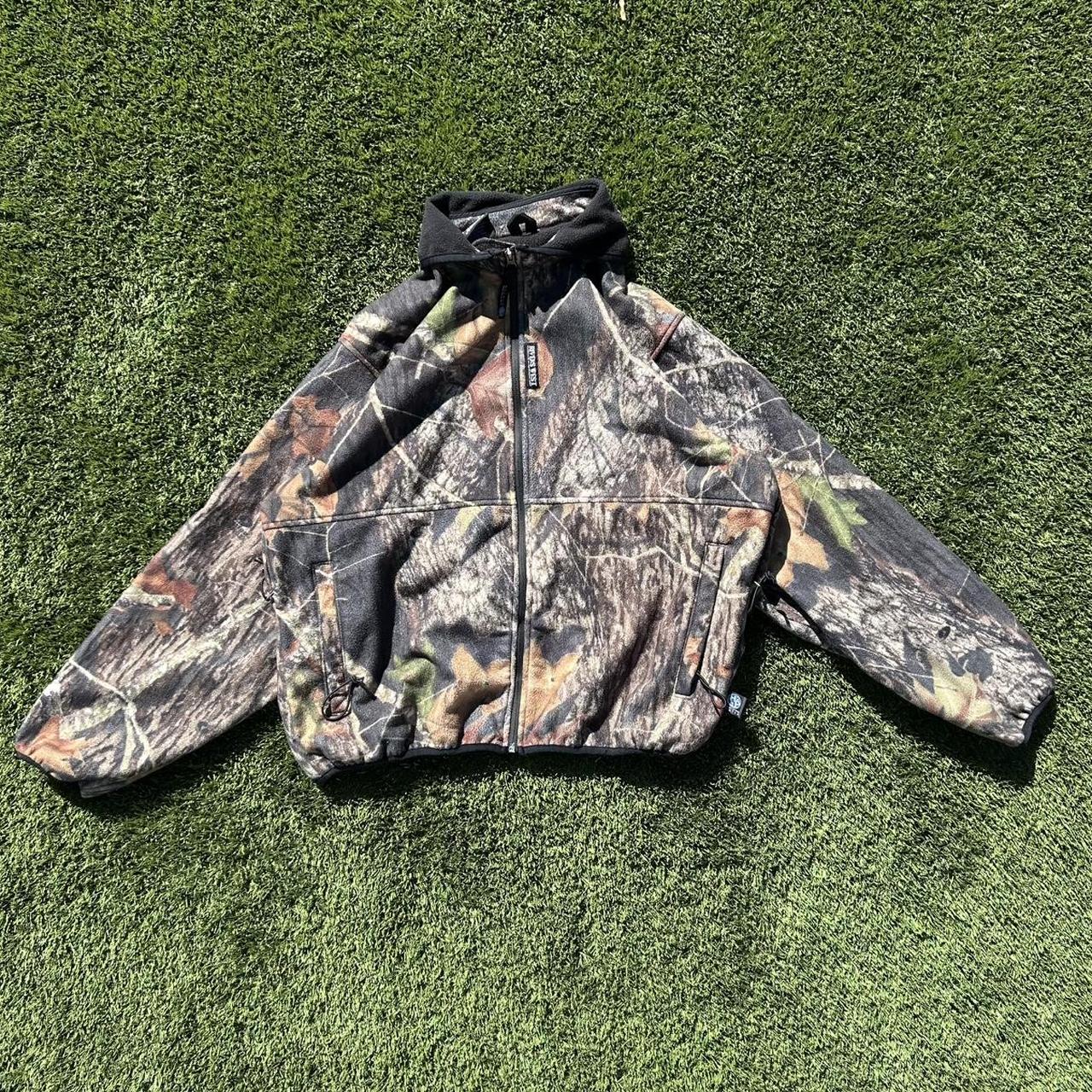 Realtree zip up fleece jacket #outdoor #realtree... - Depop