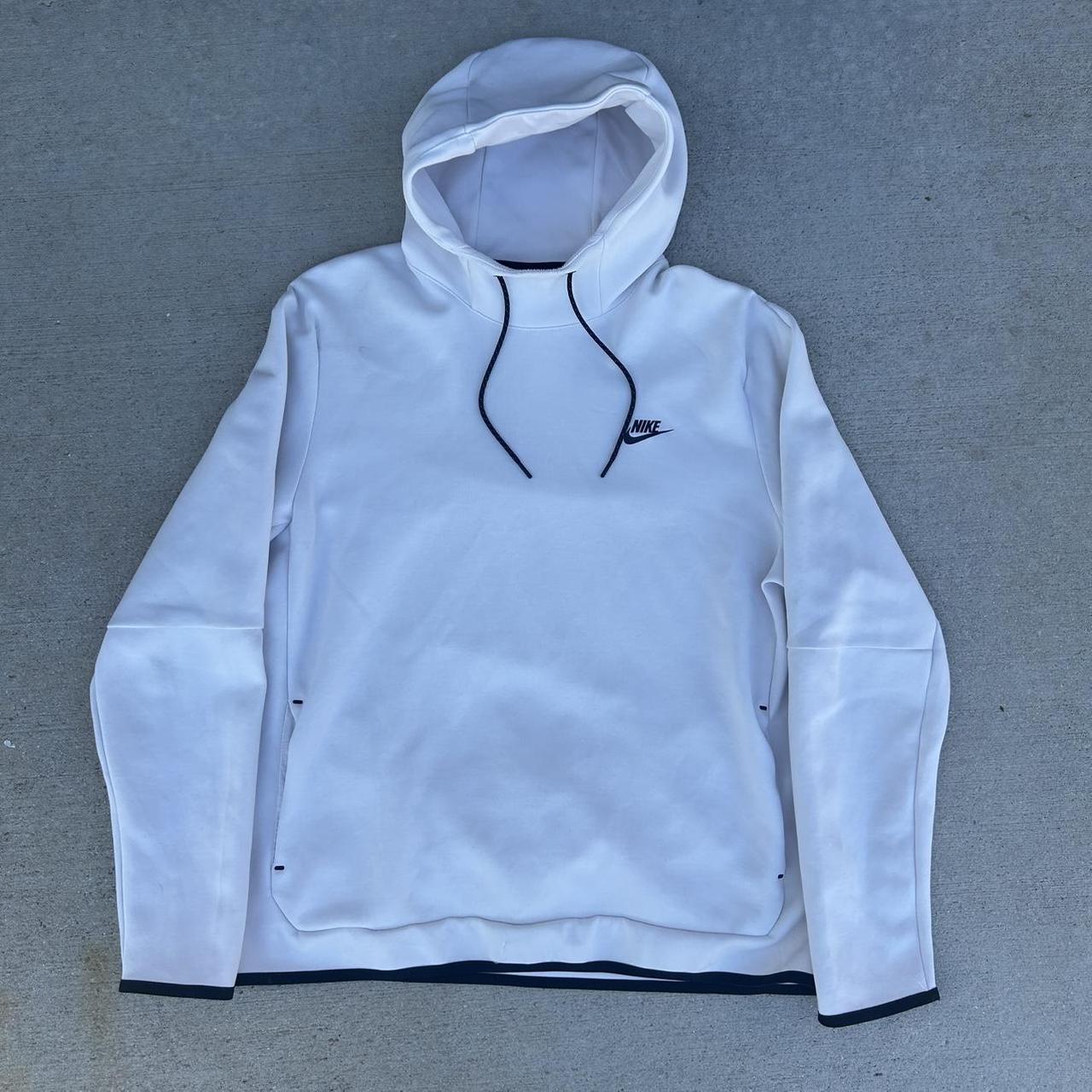 White Nike Tech Fleece Hoodie #fleece #nike #tech... | Depop