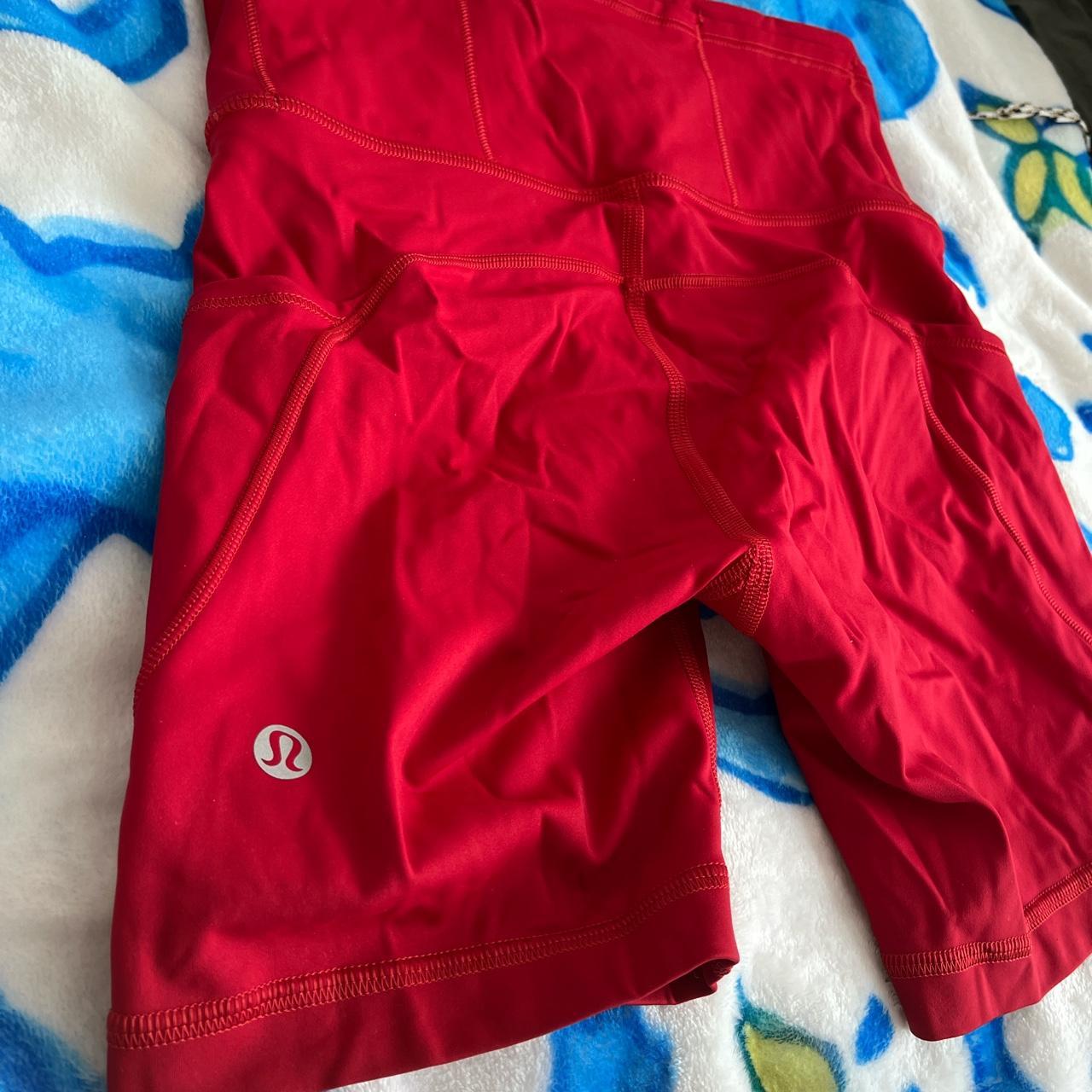 Lululemon Women's Red Shorts | Depop