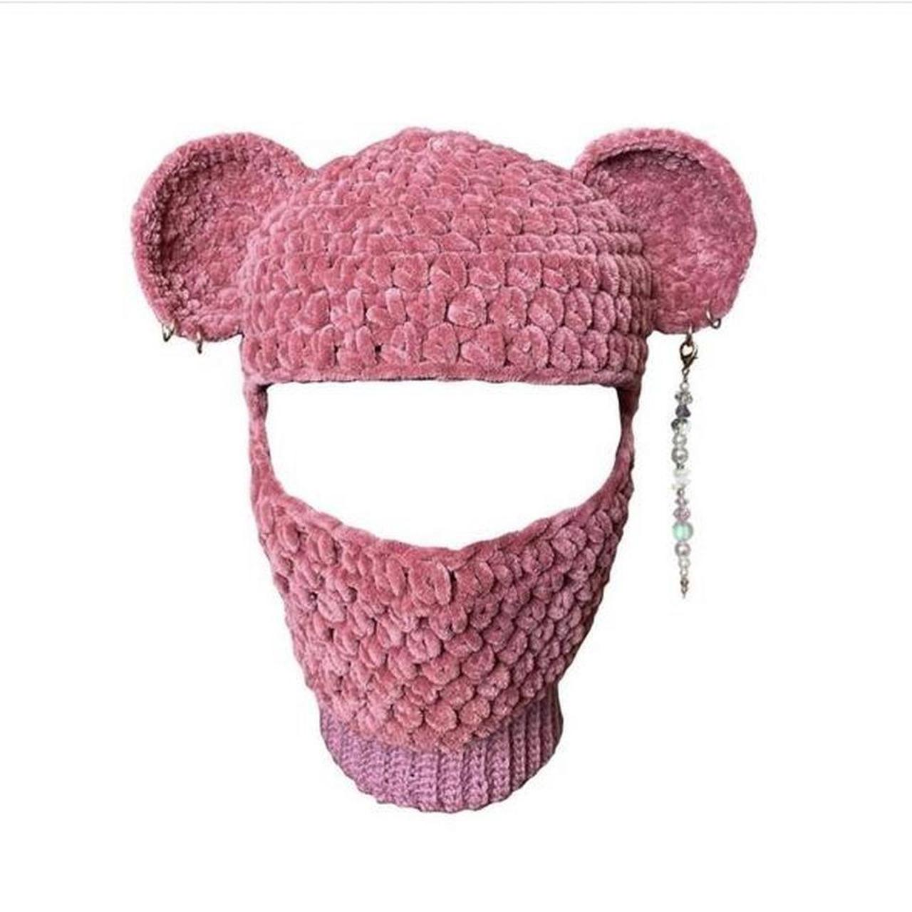 balaclava with cute ears! balaclava/ ski mask hand... - Depop