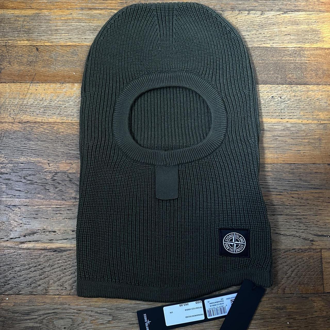 Stone island balaclava in dark green. Has face... - Depop