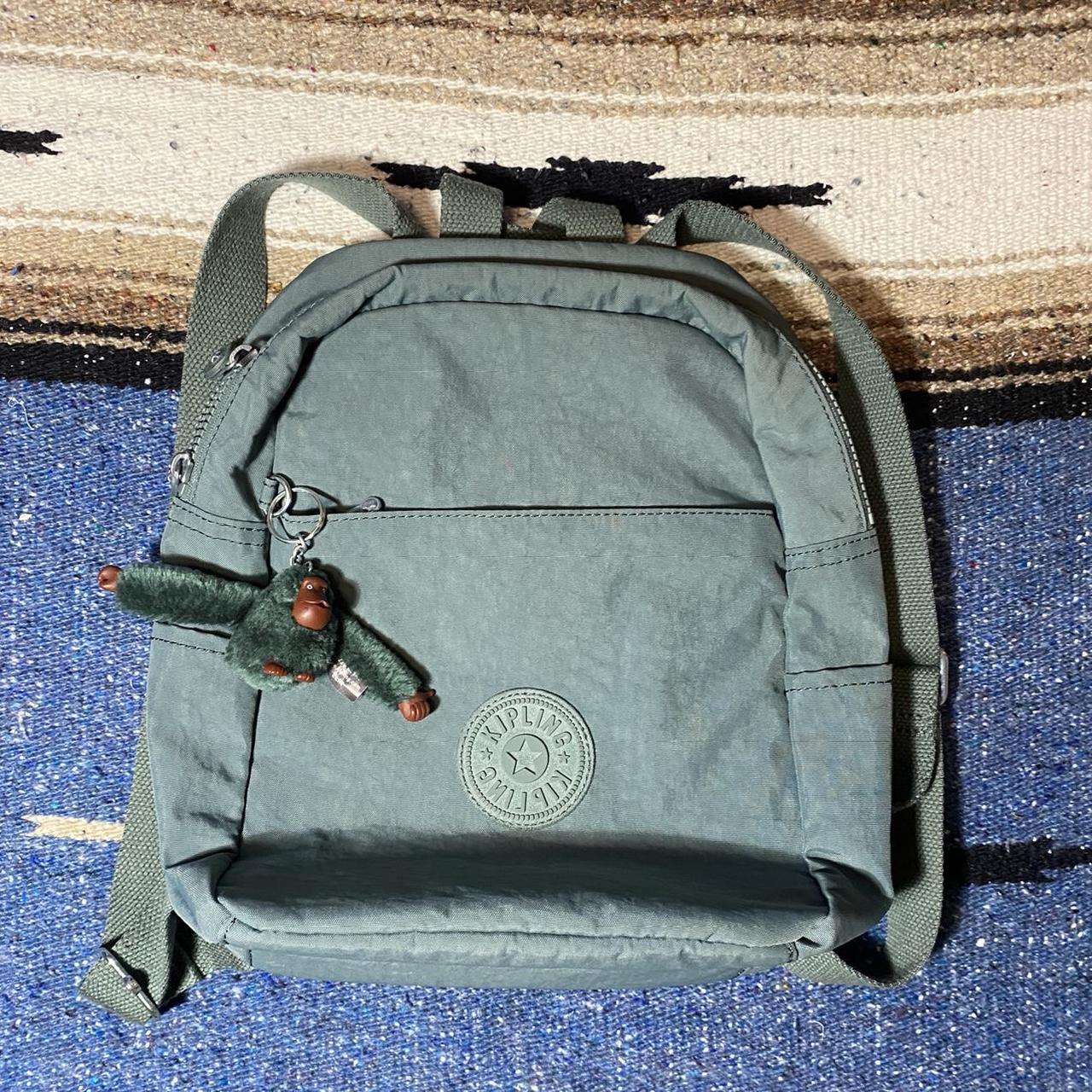Kipling live light bag green/blue great condition... - Depop