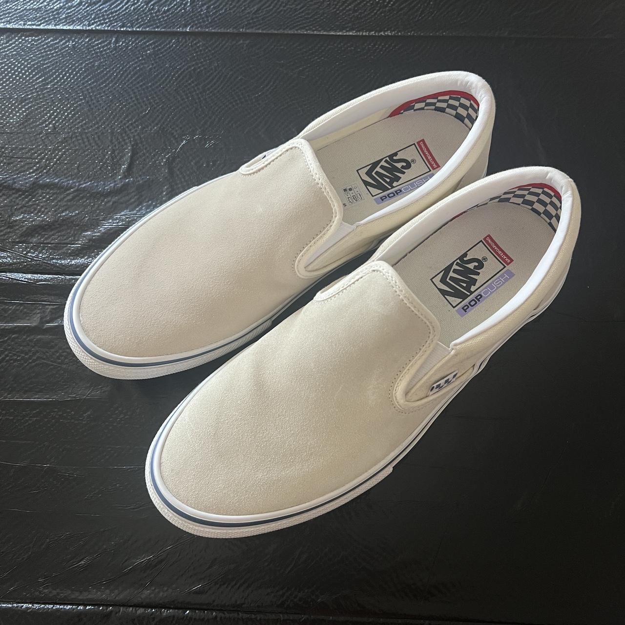 Size 13 Men’s Slip On Vans w Cushion Soles Never... - Depop