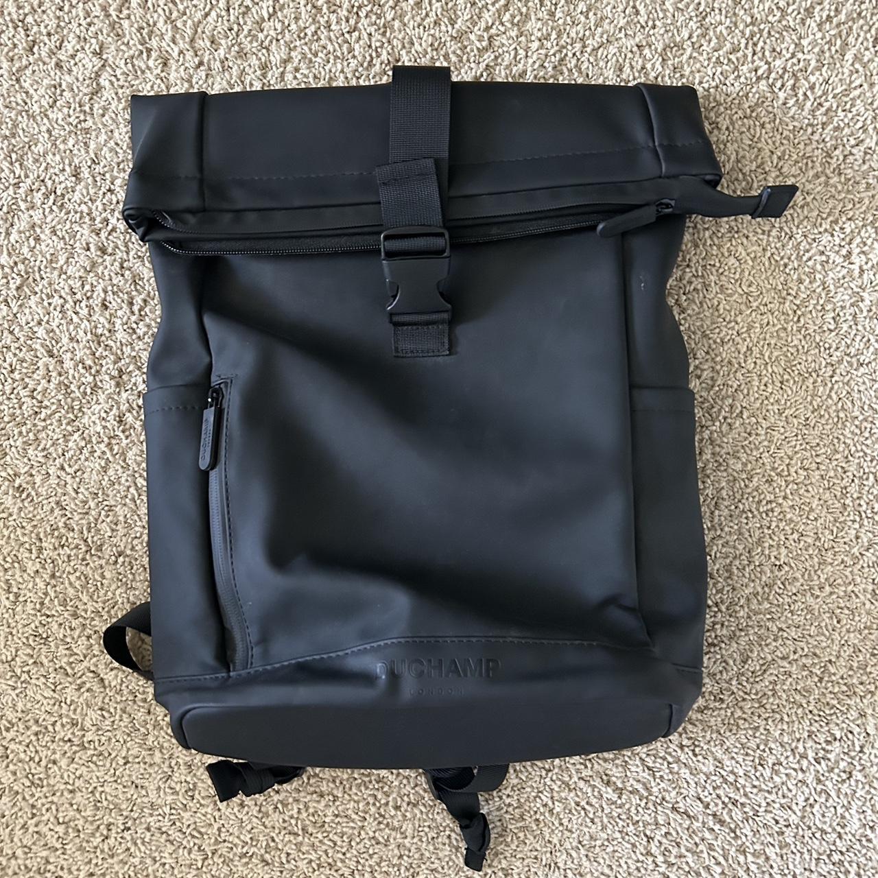 Black Waterproof Duchamp Backpack Used once or... - Depop