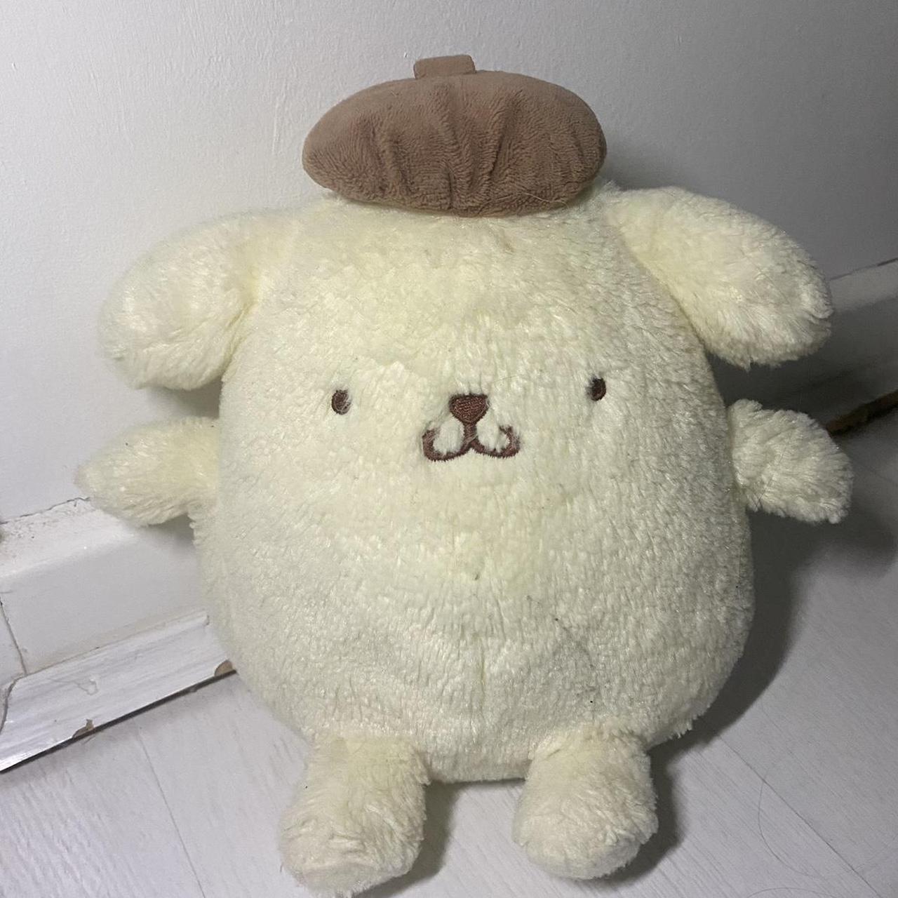 official sanrio pompompurin plush ♡ his hat is... - Depop