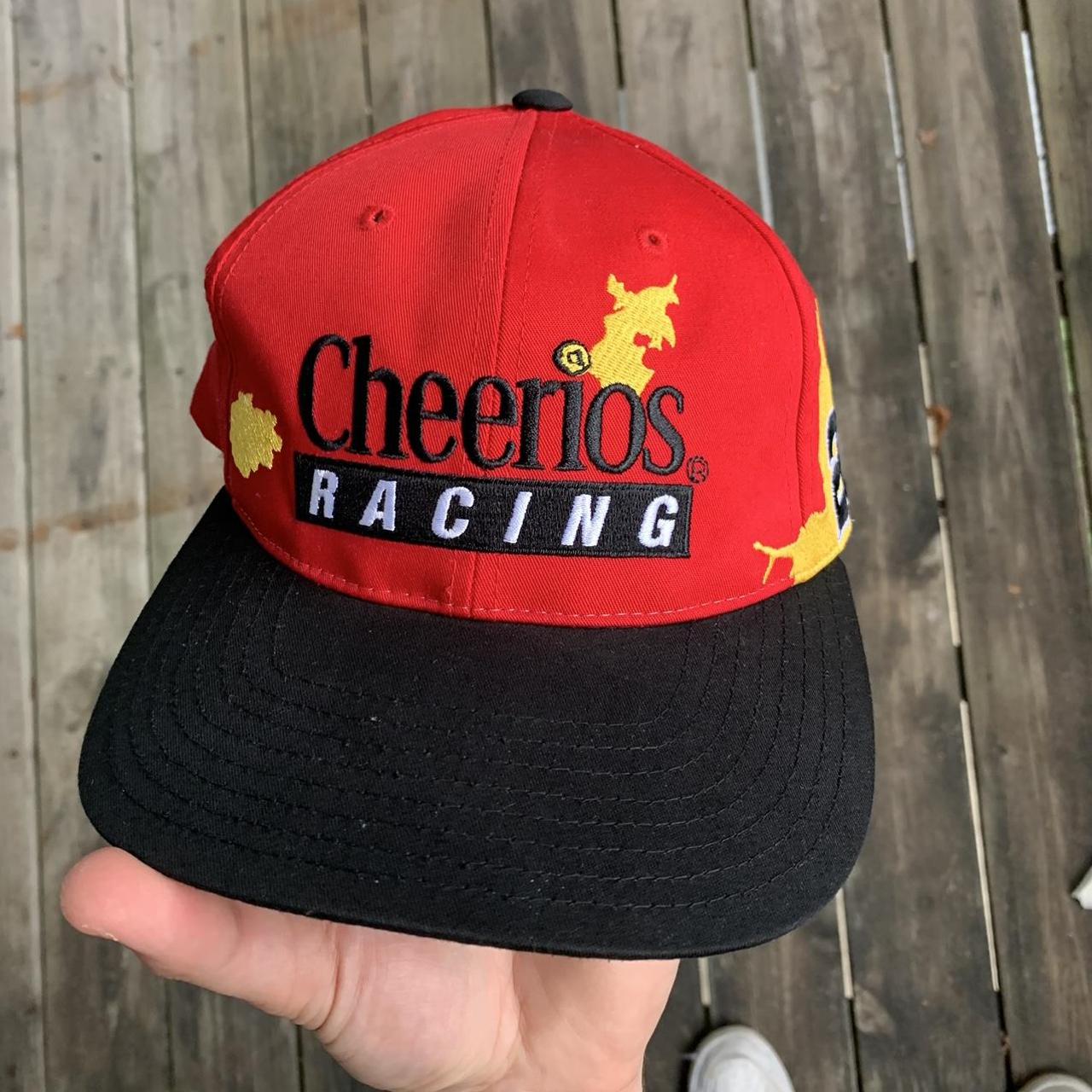 Vintage cheerios racing nascar snapback hat Number... - Depop