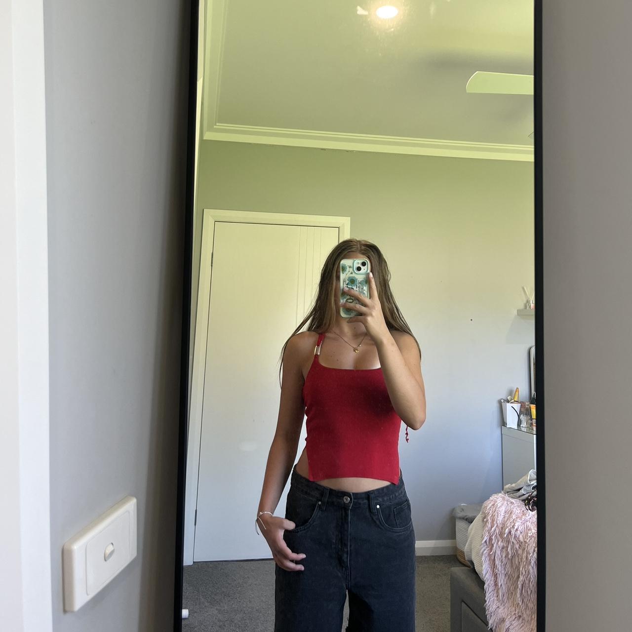 Glassons red halter top size xs selling as it isn’t... | Depop