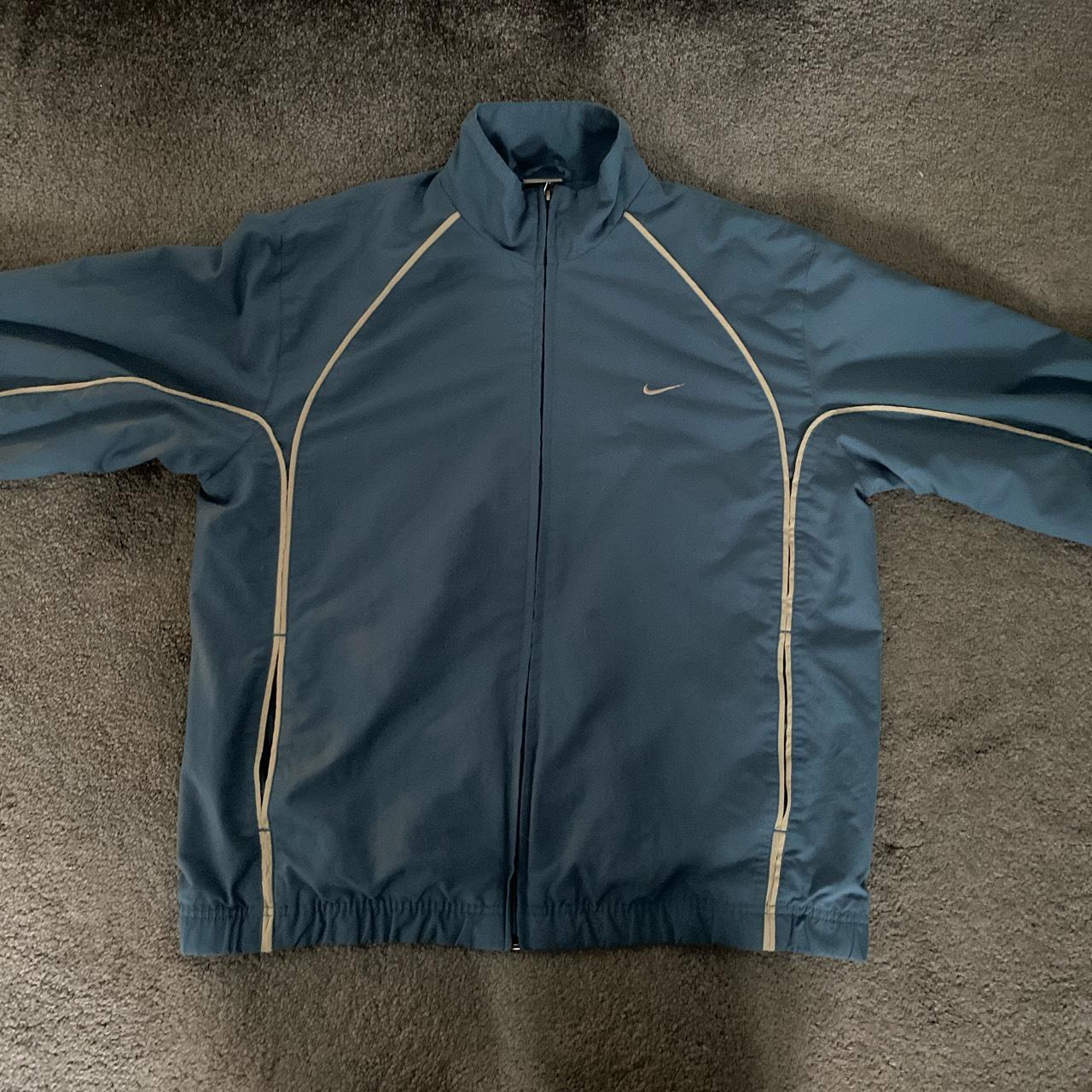 Authentic NIKE Light Blue Full Zip Medium Mens Like... - Depop