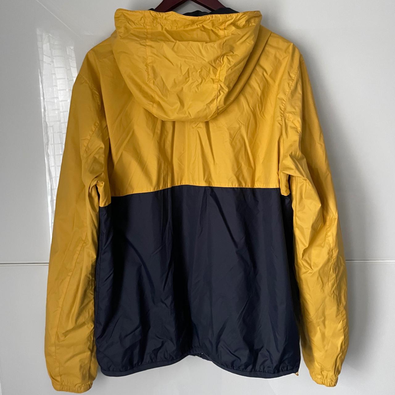 Tommy Hilfiger Windbreaker Yellow/ Navy Size L Great... - Depop