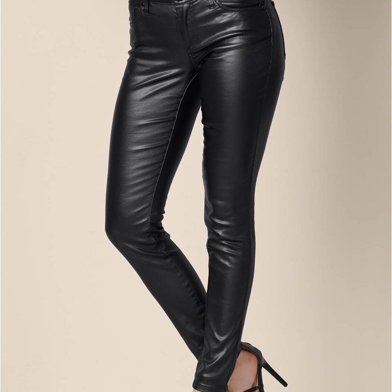 Venus faux leather pants US size 8 No wear or... - Depop