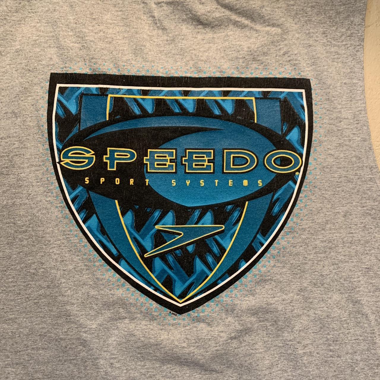 Vintage 2002 Speedo Graphic Tank Top Size... - Depop