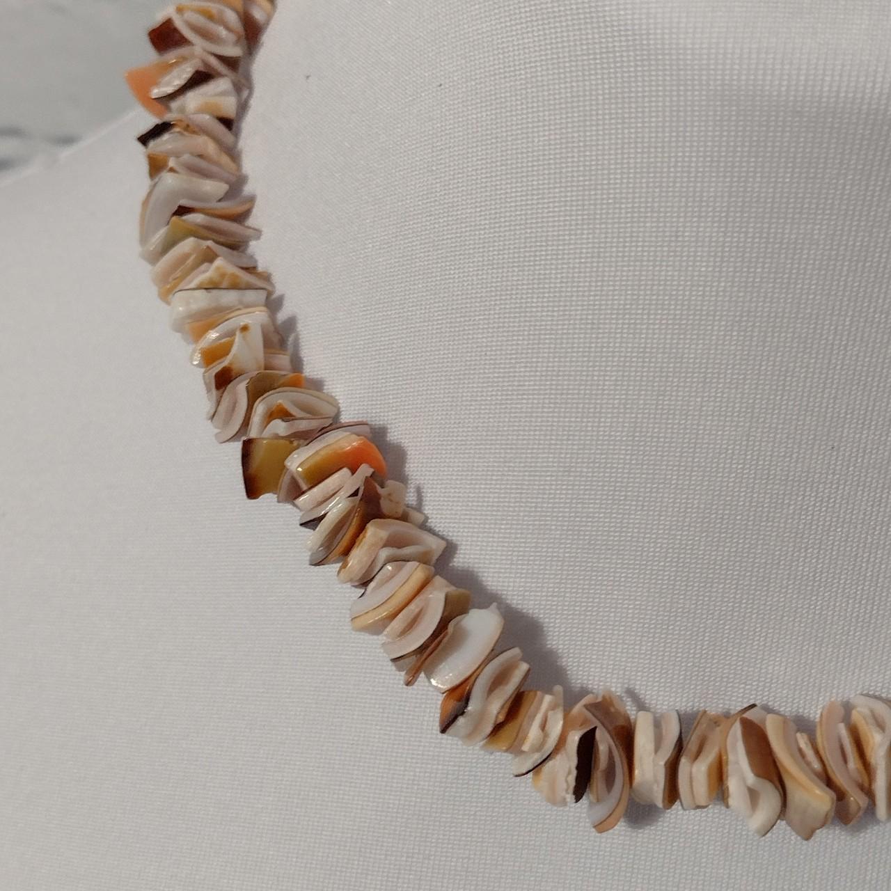 Shell Chip Necklace CH07 Cowrie Shell Chips... - Depop