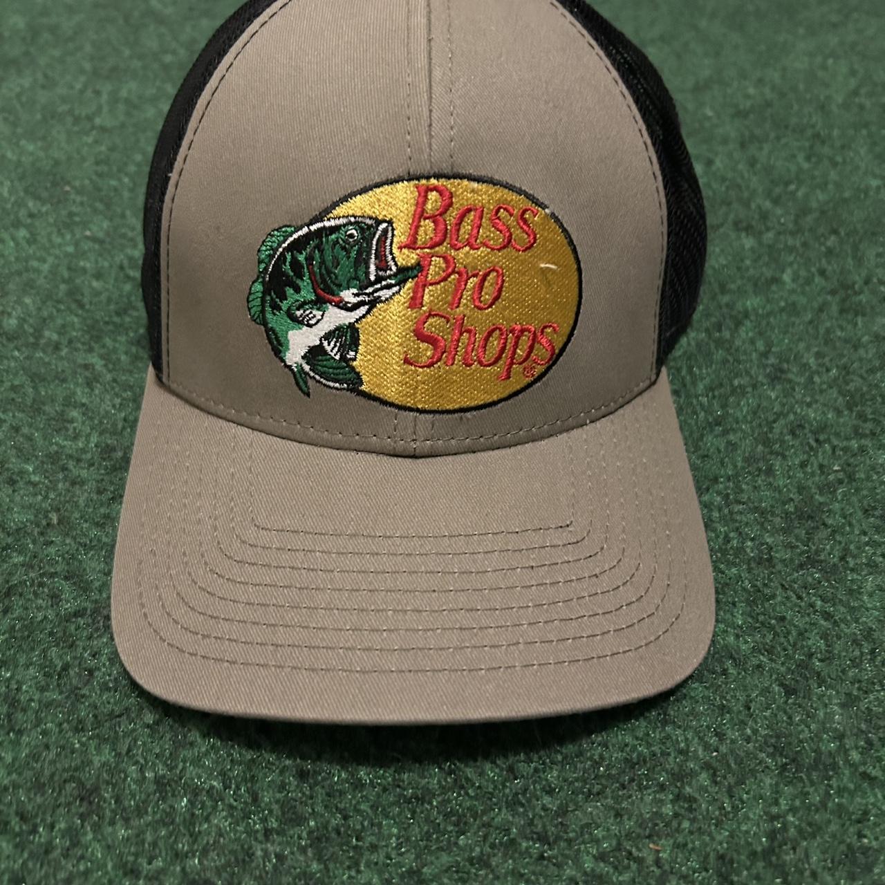Bass Pro Shops black and brown snapback hat #fishing... | Depop