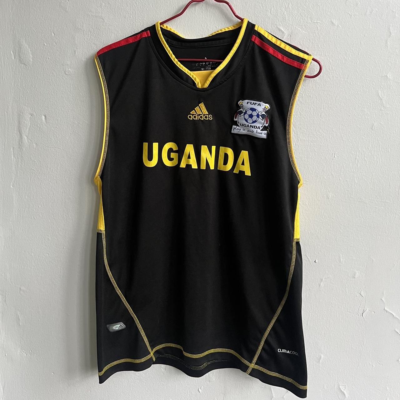 Adidas Men's Black and Red Top | Depop