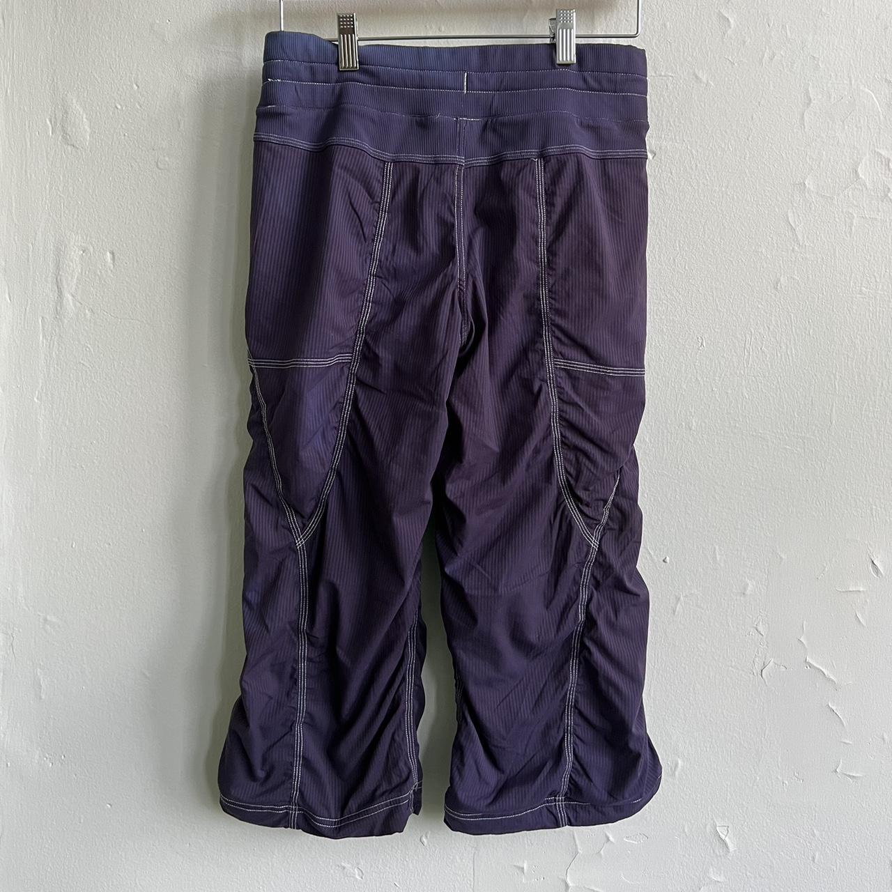 Great pair of purple Lululemon capri yoga... - Depop